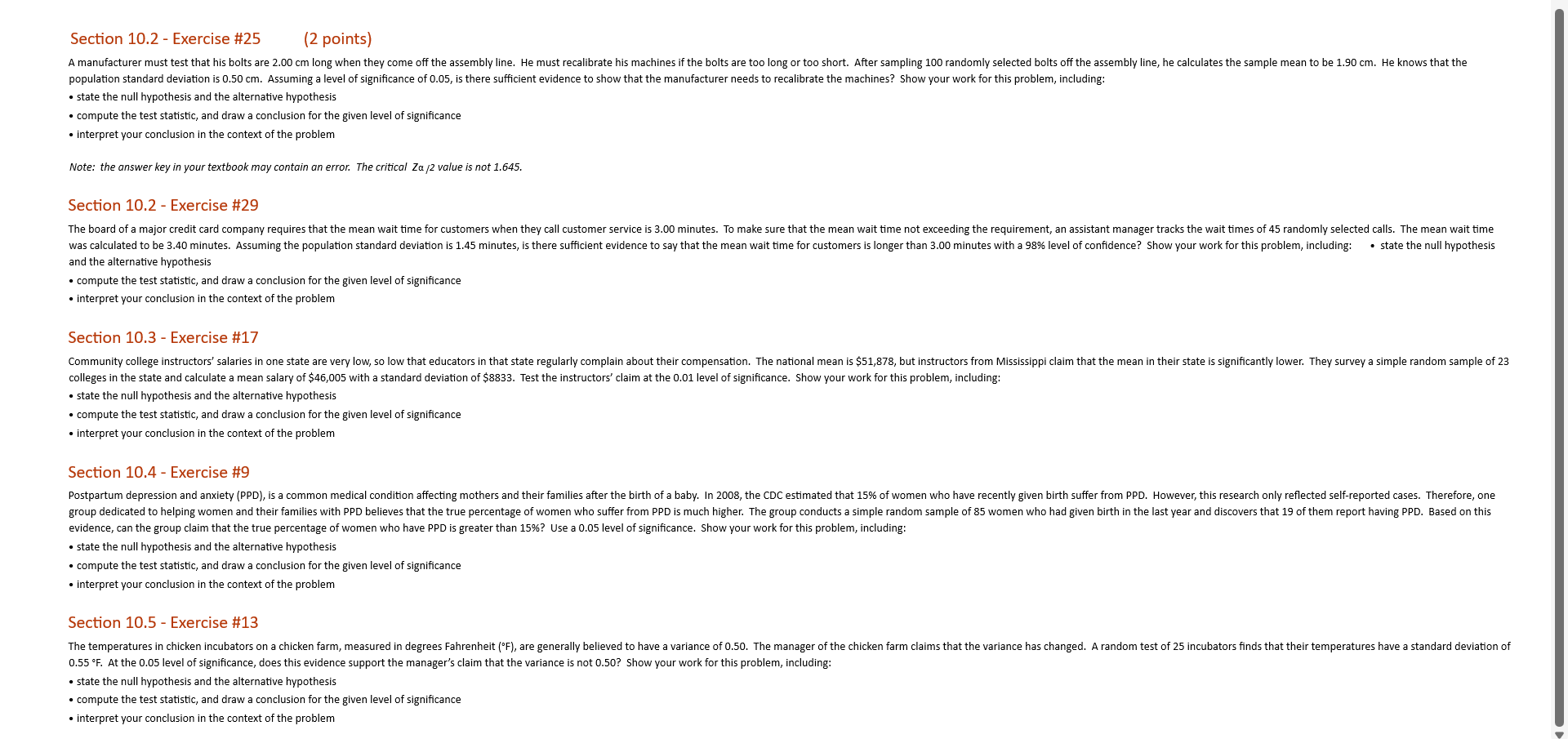 Solved Section 10.2 - Exercise \#25 (2 points) - state the | Chegg.com