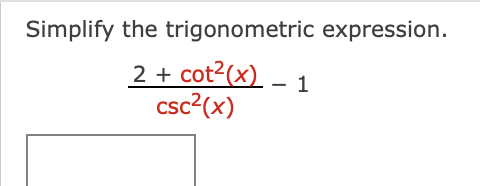 Solved Simplify the trigonometric expression. 1 + sin(y) 1 + | Chegg.com