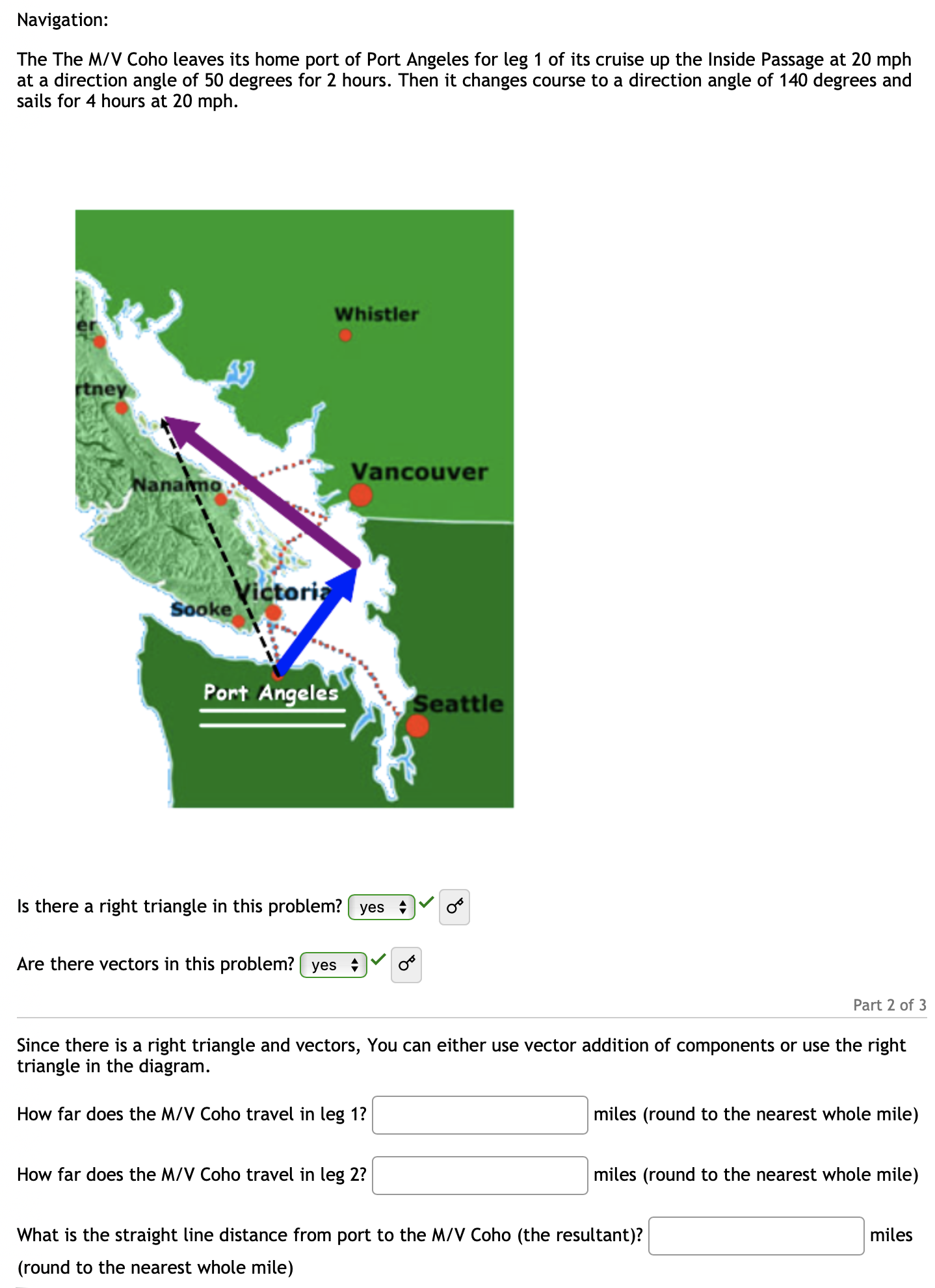 Solved Since there is a right triangle and vectors, You can | Chegg.com