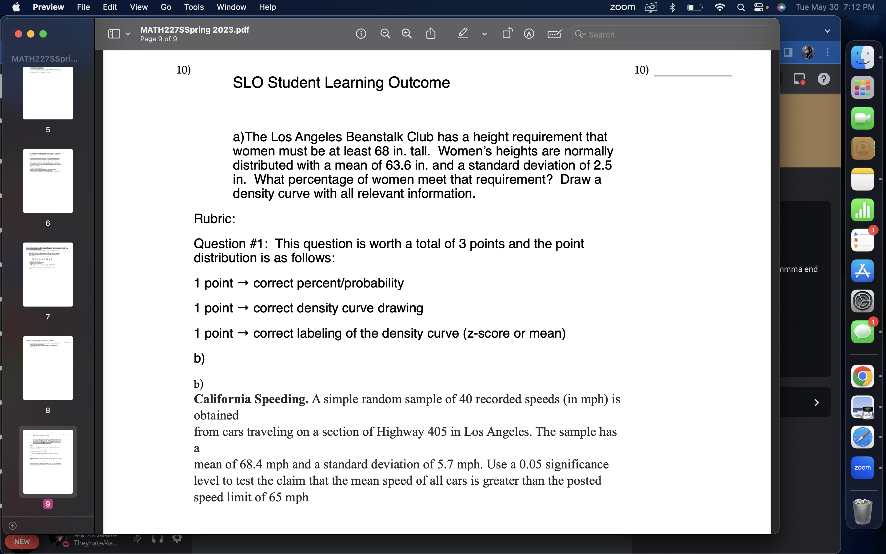 Solved SLO Student Learning Outcome a)The Los Angeles | Chegg.com