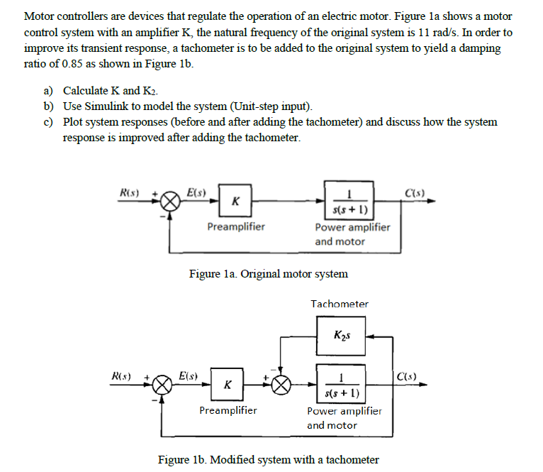 Solved Motor controllers are devices that regulate the | Chegg.com