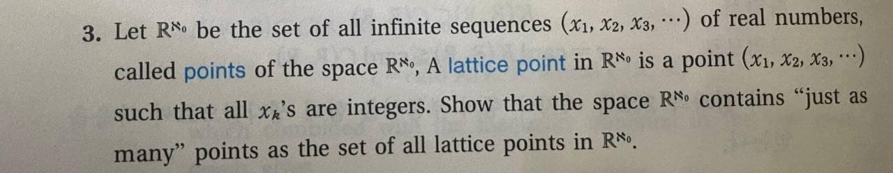 Solved 3. Let R* be the set of all infinite sequences (X1, | Chegg.com
