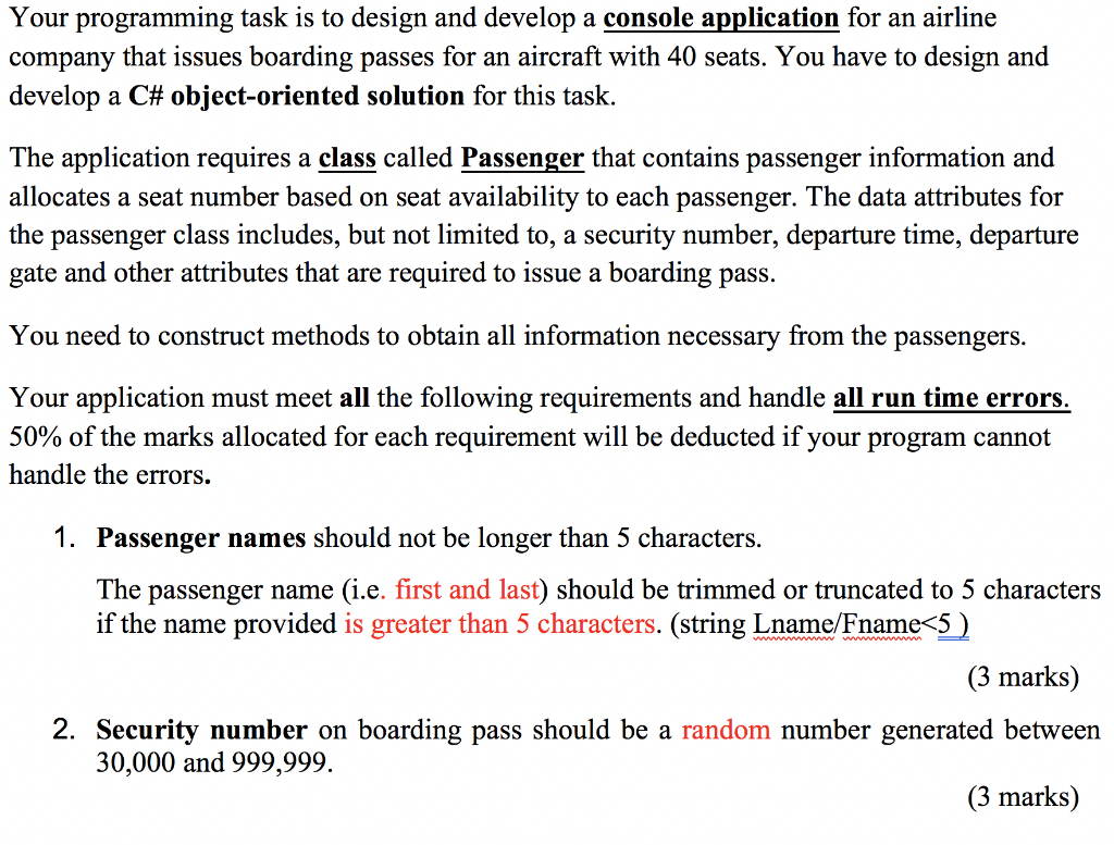 Your programming task is to design and develop a | Chegg.com