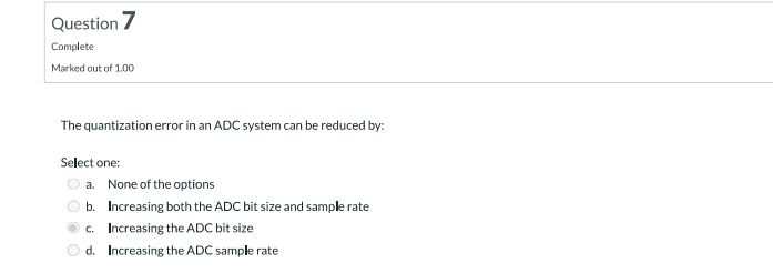 Solved The quantization error in an ADC system can be | Chegg.com