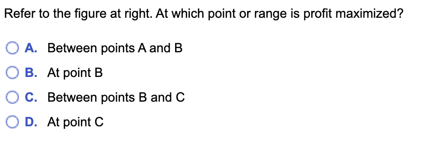 Solved Refer to the figure at right. At which point or range | Chegg.com