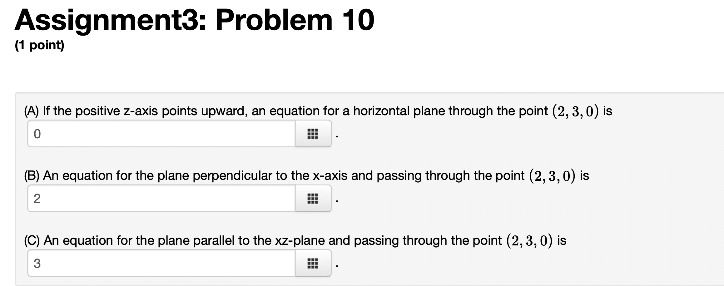 Solved Assignment3: Problem 10 (1 point) (A) If the positive | Chegg.com