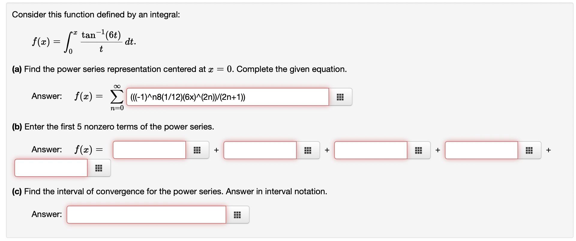 Solved Consider this function defined by | Chegg.com