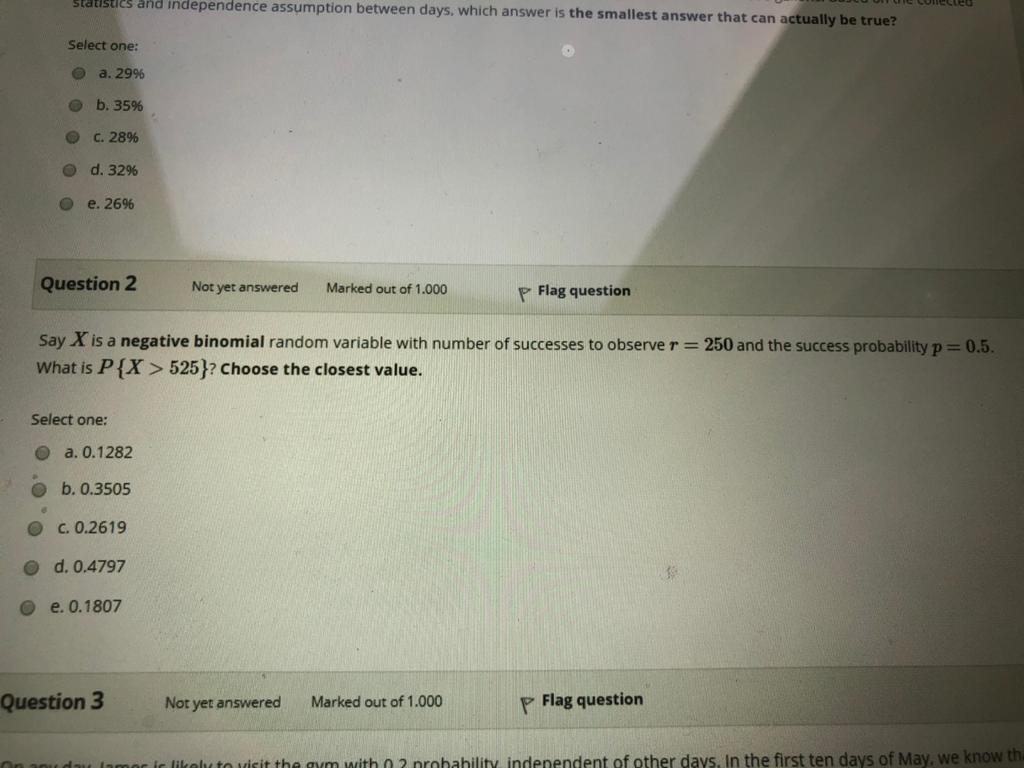 Solved statistics and independence assumption between days, | Chegg.com