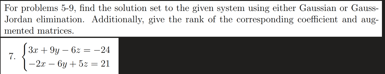 Solved For Problems 5 9 Find The Solution Set To The Given 