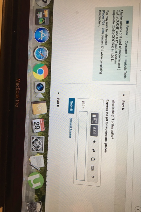 Solved Review1 Constants I Periodic Table Part A A buffer | Chegg.com