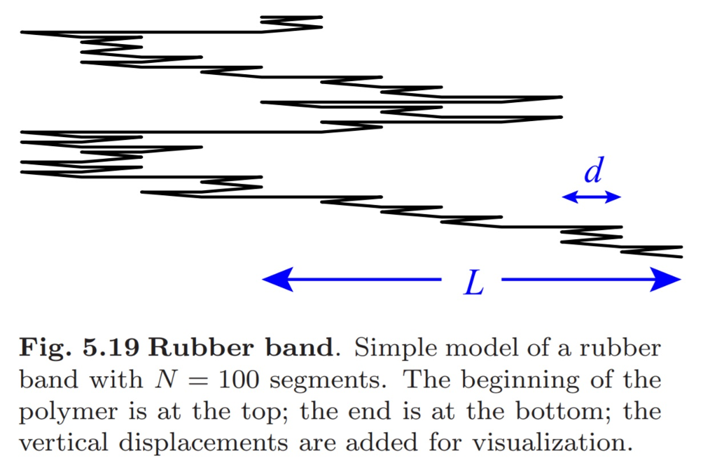 Figure 5.19 shows a one-dimensional model for rubber. | Chegg.com