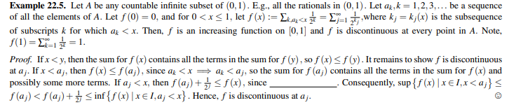 Solved Example 22.5. Let A be any countable infinite subset | Chegg.com