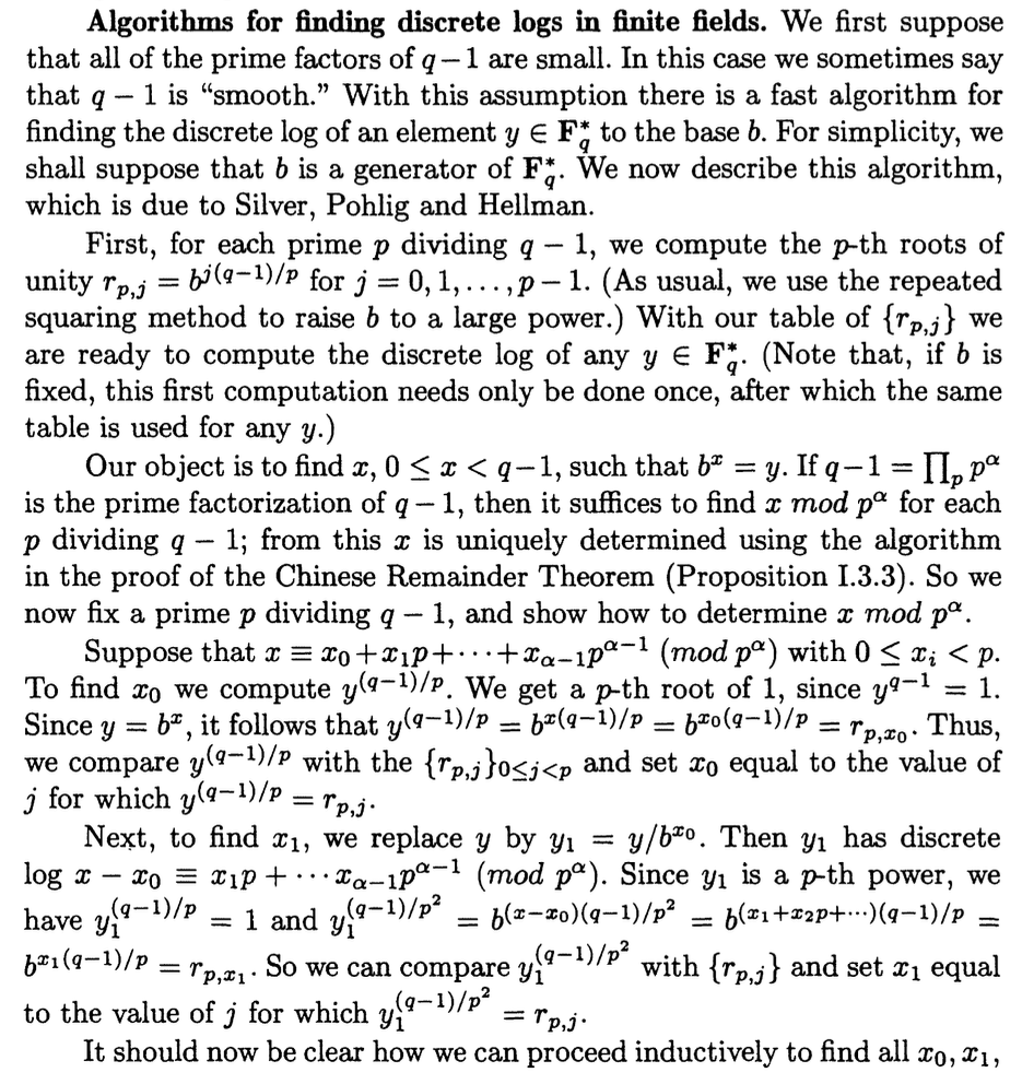 Solved Algorithms For Finding Discrete Logs In Finite 9775