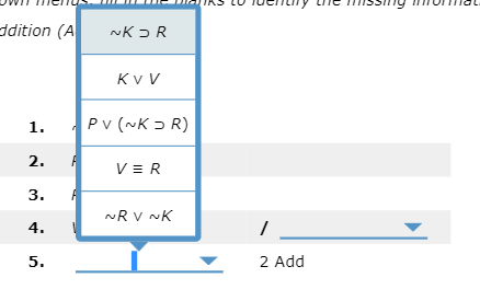 Solved 4. Rules of Implication - Addition (Add) Addition is | Chegg.com