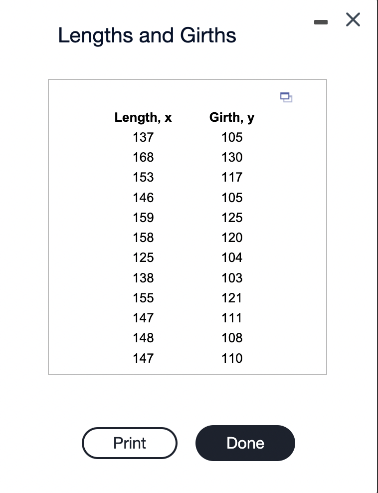 Solved Lengths and GirthsA. y^= in. (Round to two decimal | Chegg.com