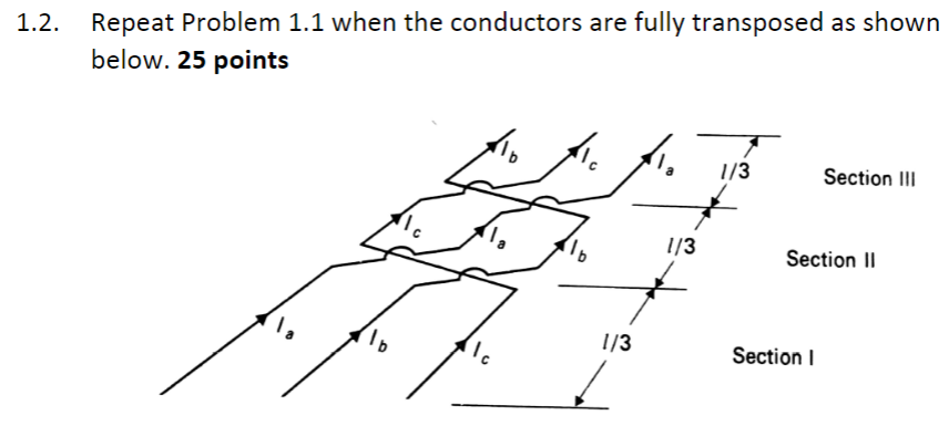 Solved Please do 1.2 Problem 1.1: Compute the reactances | Chegg.com