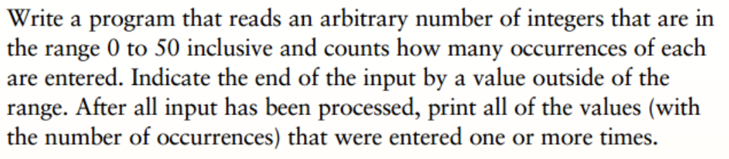Solved Write a program that reads an arbitrary number of | Chegg.com