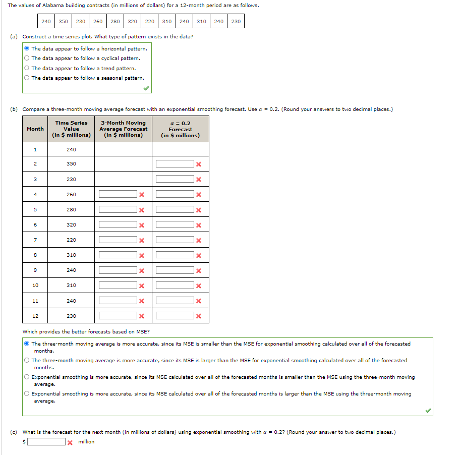 Solved The data appear to followi a horizontal pattern. The | Chegg.com