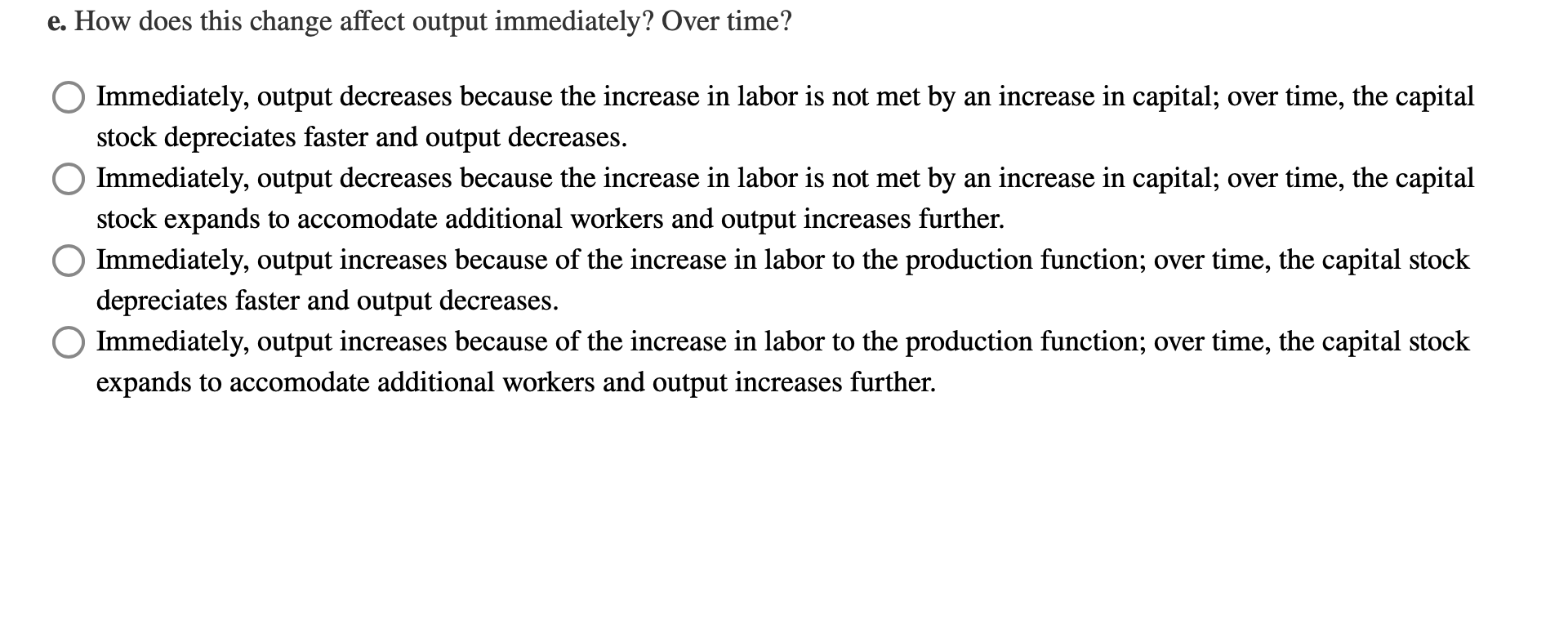 Solved Economic Growth I – End of Chapter Problem Consider | Chegg.com
