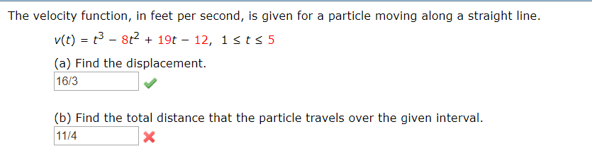 Solved The velocity function, in feet per second, is given | Chegg.com