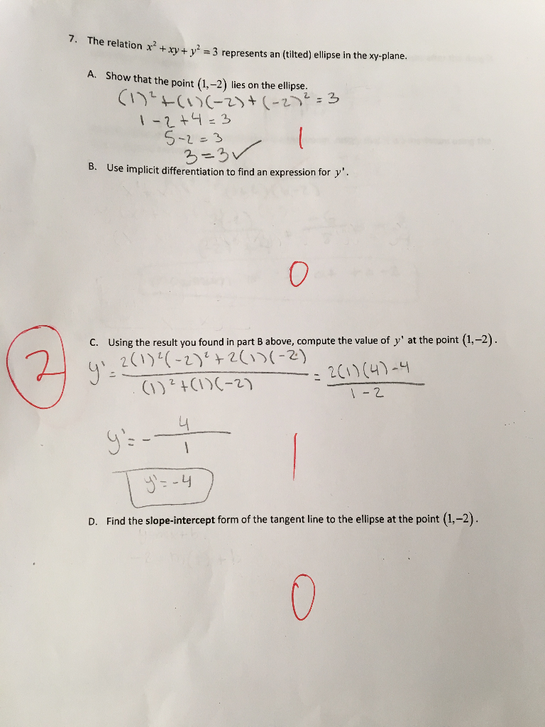 Solved MAT 212 There is ONE question with multiple parts (10 | Chegg.com