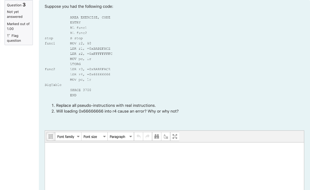 Solved Suppose you had the following code: Question 3 Not | Chegg.com