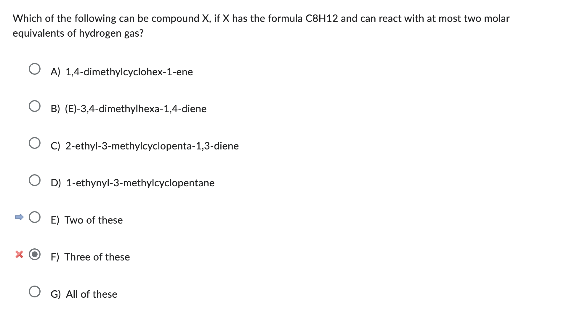 Solved Which of the following can be compound X , ﻿if X has | Chegg.com
