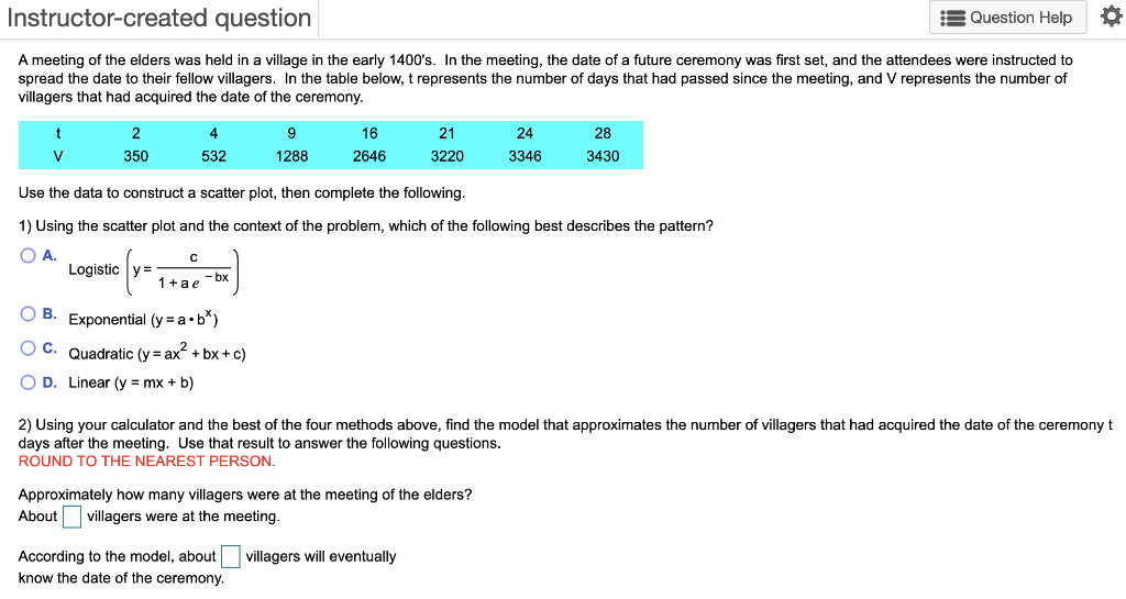 Solved Instructor-created question Question Help A meeting | Chegg.com