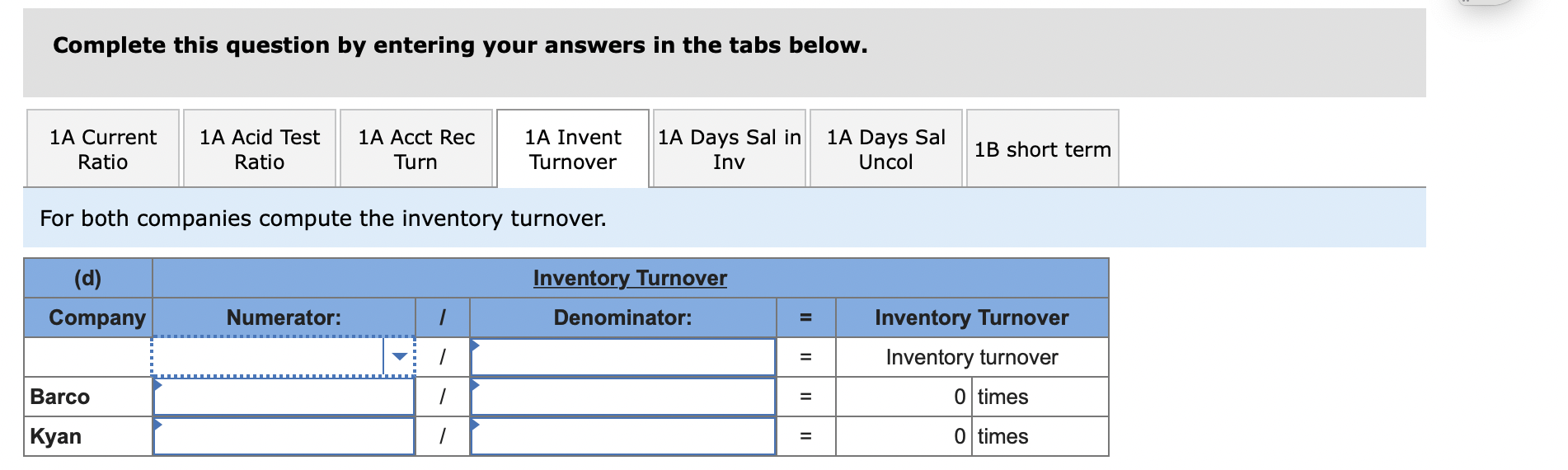 Solved Problem 13-5A (Static) Comparative ratio analysis LO | Chegg.com