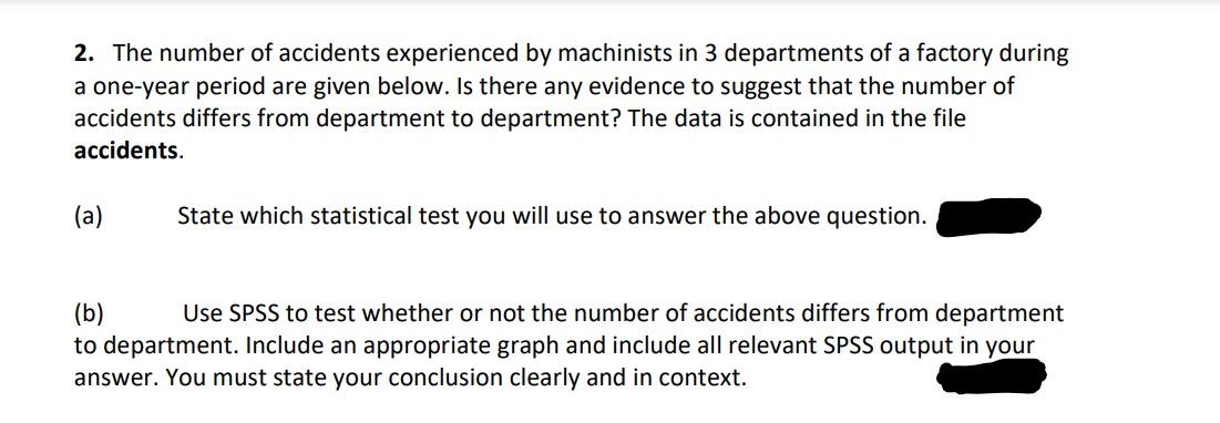 Solved Please answer this question by using SPSS and | Chegg.com