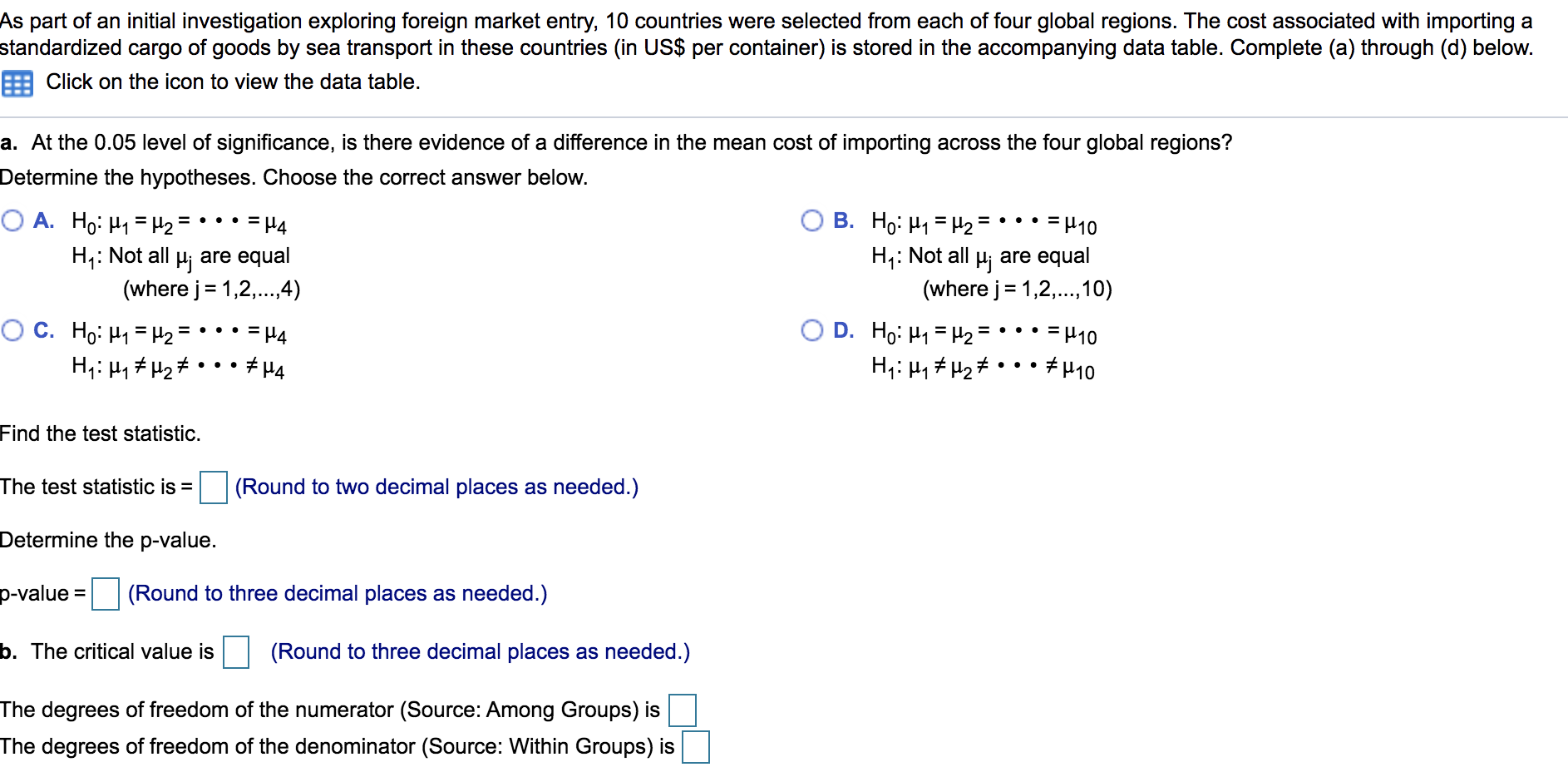 Solved As part of an initial investigation exploring foreign | Chegg.com
