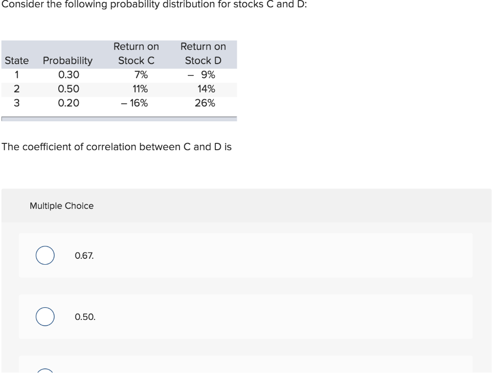 Solved Consider the following probability distribution for | Chegg.com