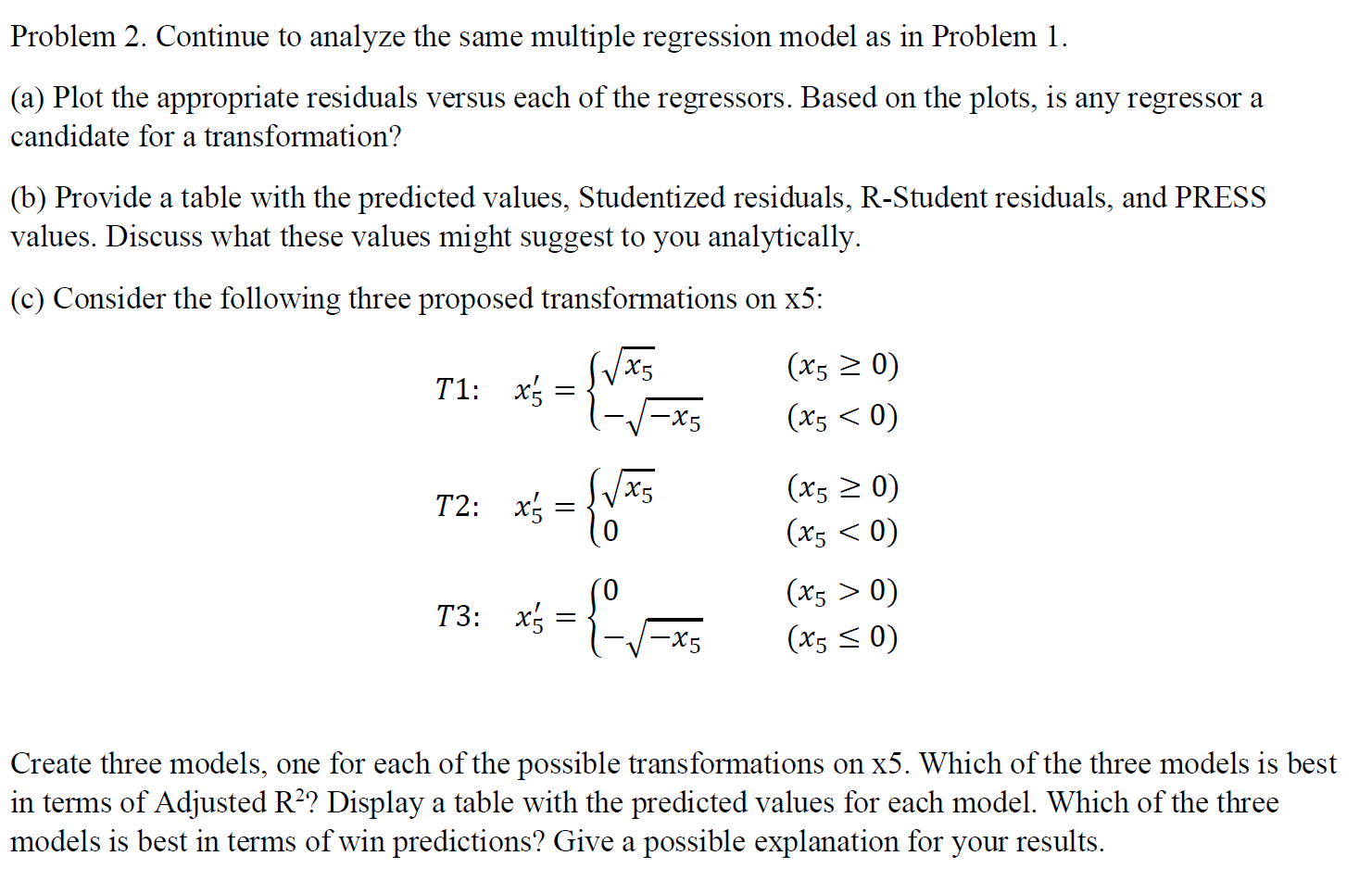 Solved Problem 1. Analyze the relationship between total | Chegg.com