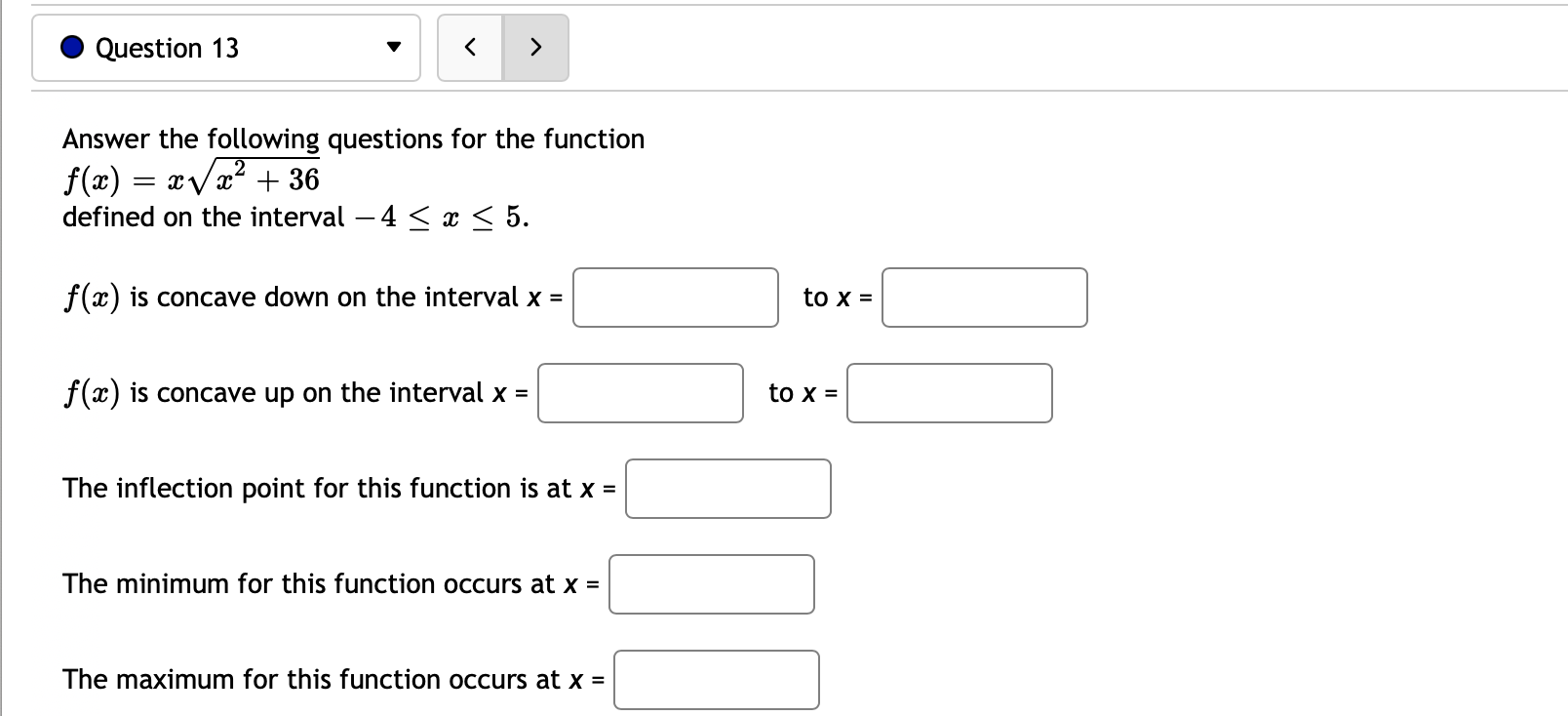 Solved Question 12 Match Each Function With Its Graph 