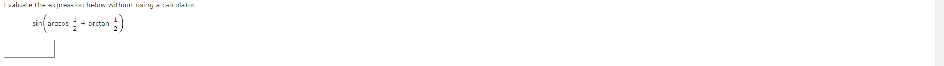 Solved Evaluate the expression below without using a | Chegg.com