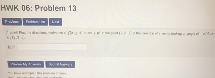 Solved HWK 06: Problem 13 Previous Problem List Next (1 | Chegg.com