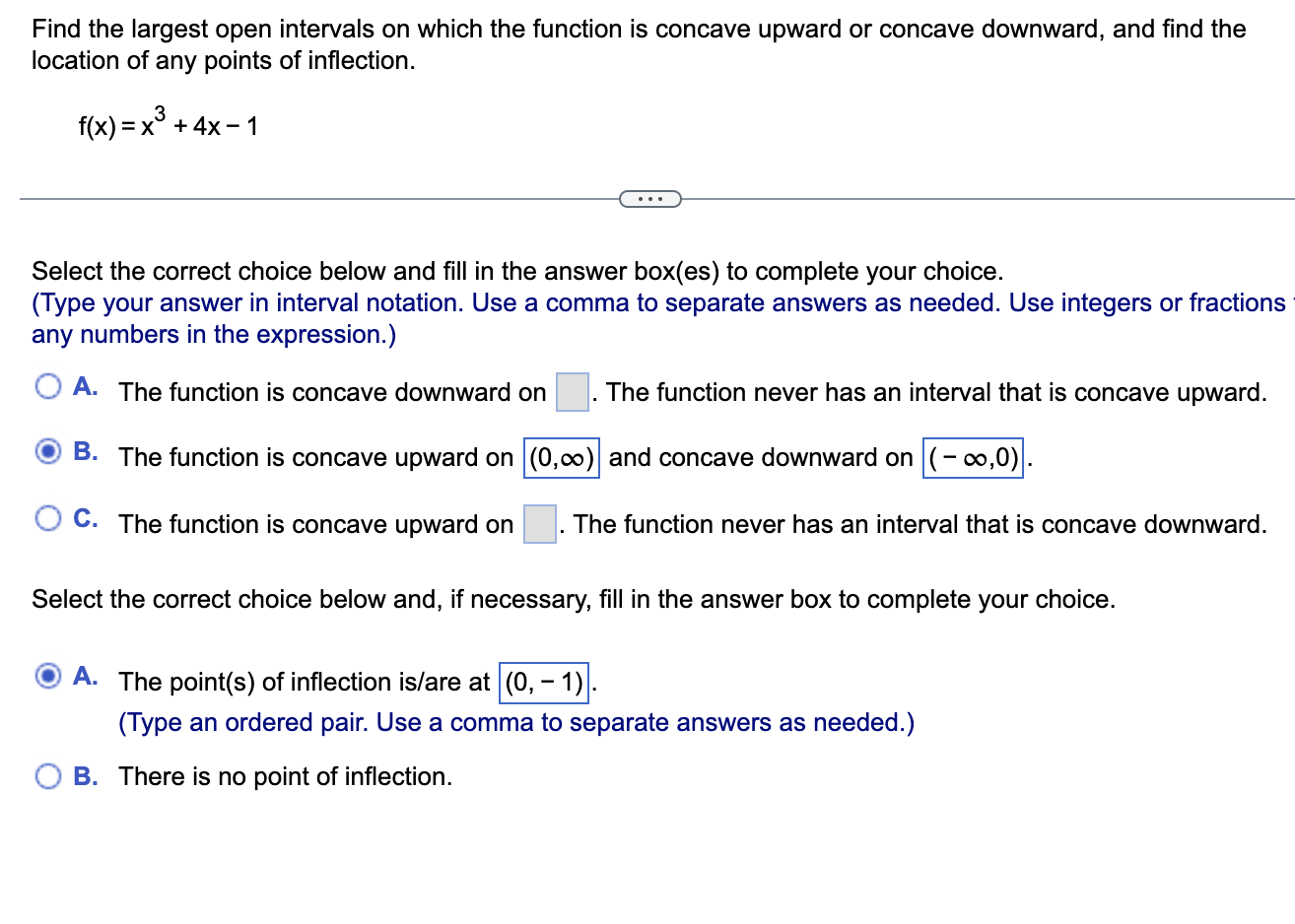 Solved Find the largest open intervals on which the function | Chegg.com
