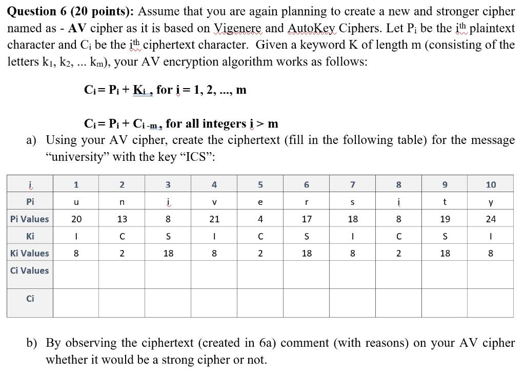 Solved Question 6 (20 points): Assume that you are again | Chegg.com