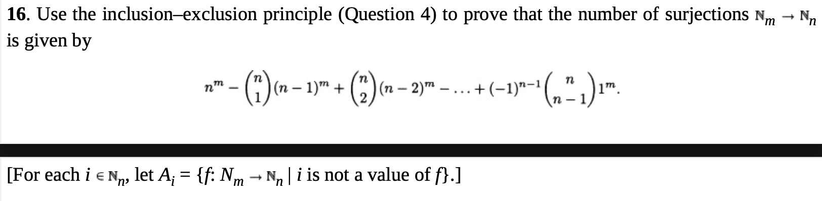Solved 16. Use the inclusion-exclusion principle (Question | Chegg.com