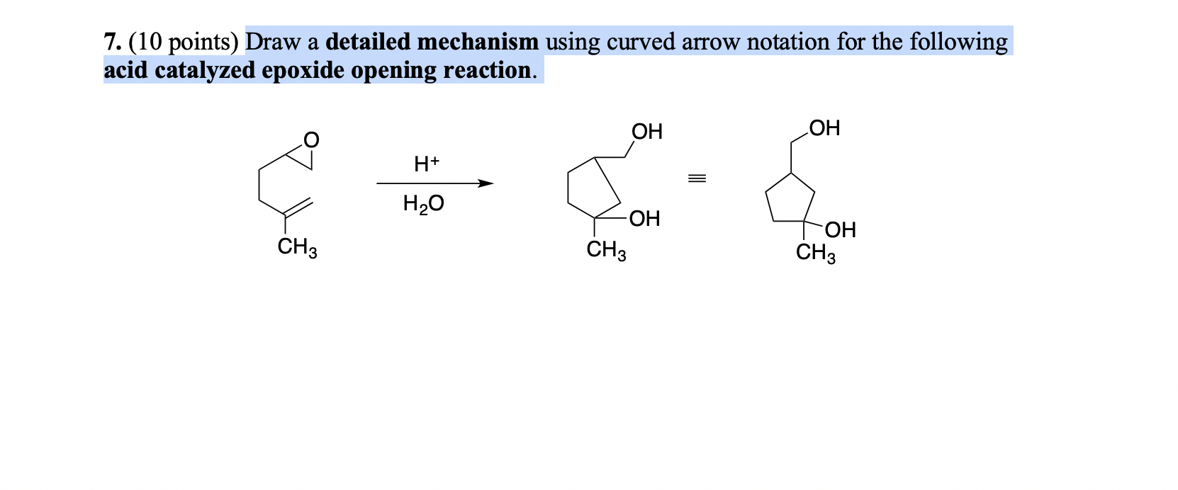 Solved Draw a detailed mechanism using curved arrow notation | Chegg.com
