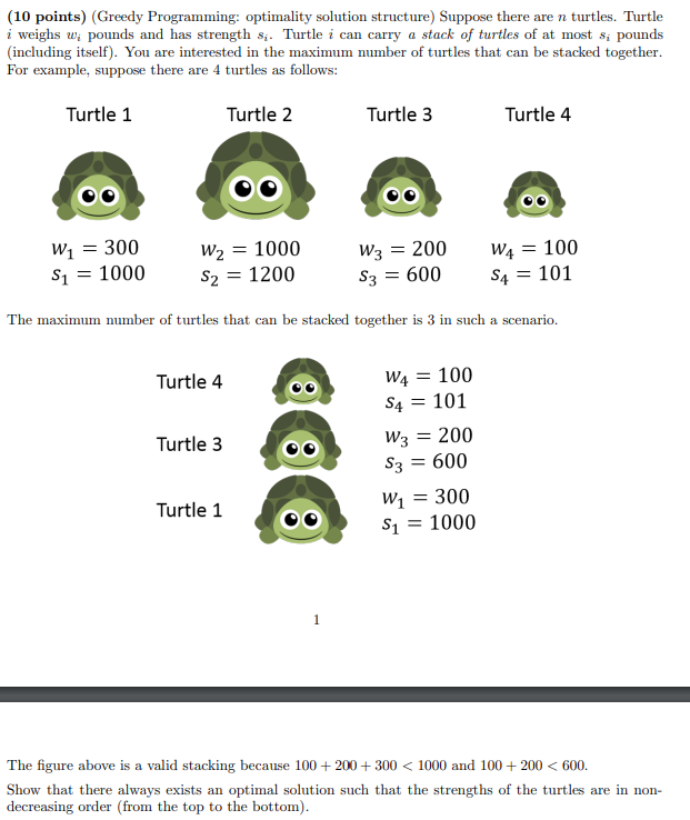 Solved (10 points) (Greedy Programming: optimality solution | Chegg.com