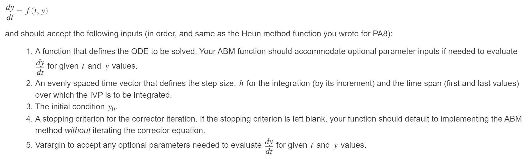Develop your own function m-file to implement the 4th | Chegg.com