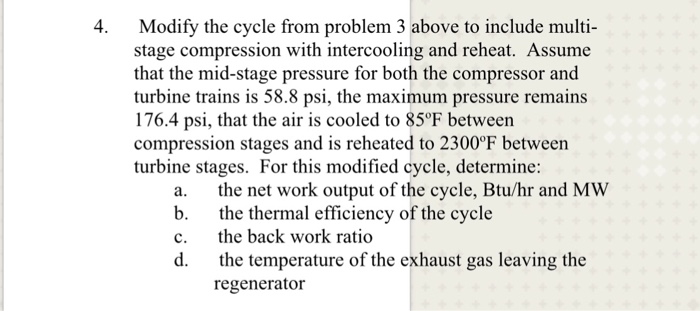 Solved 4. Modify the cycle from problem 3 above to include | Chegg.com