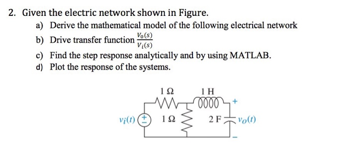Solved Given the electric network shown in Figure. | Chegg.com
