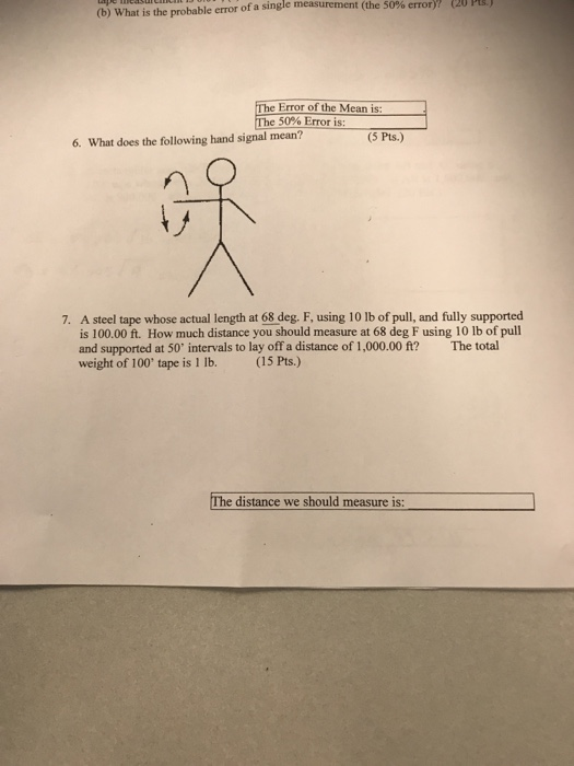 Solved ( 20 pts ) (b) what is the probable error ofa single | Chegg.com