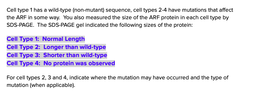 Solved You are studying mutations that may affect the | Chegg.com