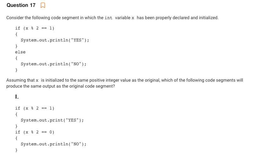 Solved Question 2 Consider the following method. public | Chegg.com