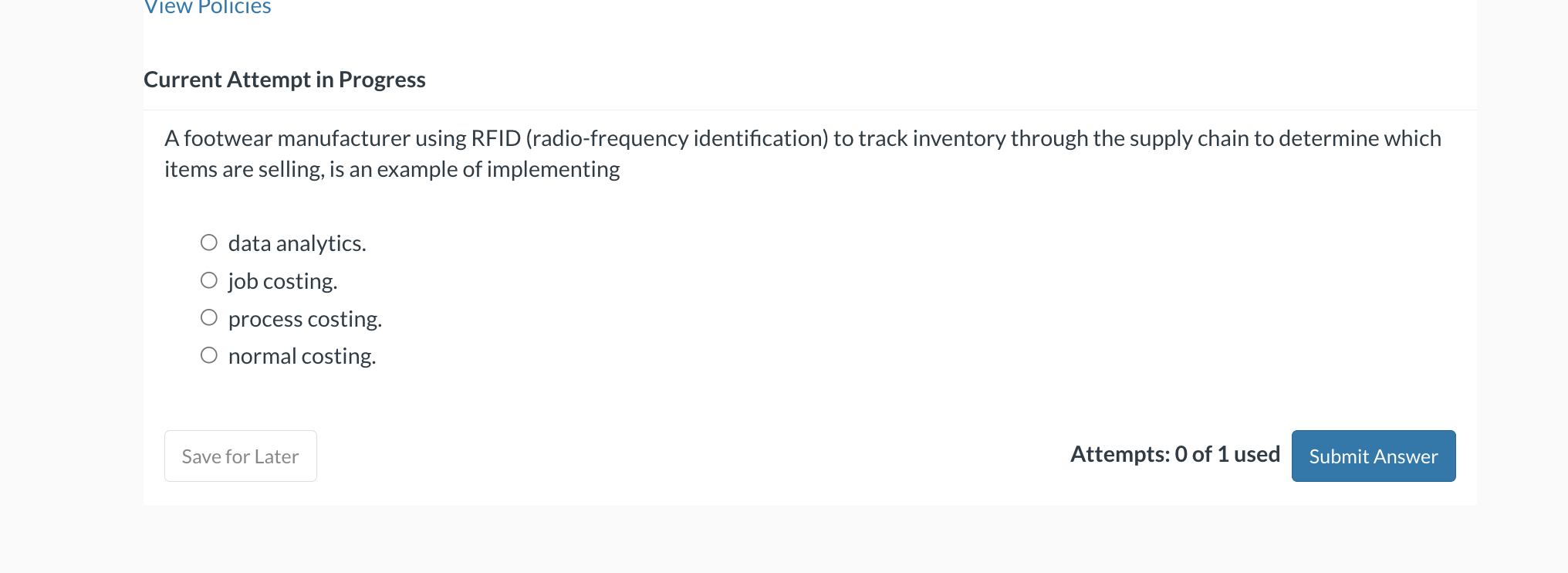 Solved The Manufacturing Overhead Control account will not | Chegg.com