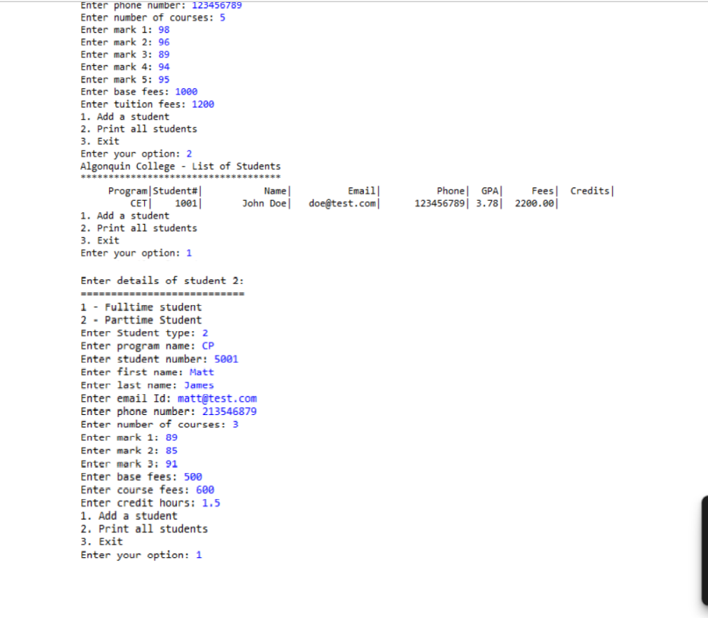 Solved In this lab, we create a few classes to create a | Chegg.com