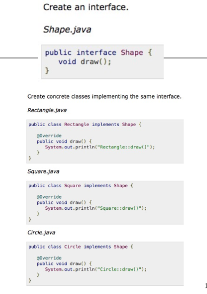 Solved Use Junit to demonstrate how the design pattern | Chegg.com